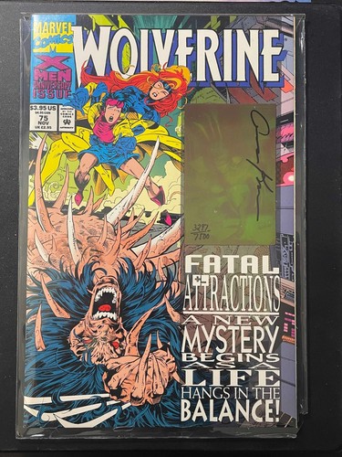 WOLVERINE #75 HOLOGRAM Marvel comics signed by Adam Kubert COA #3297 | eBay