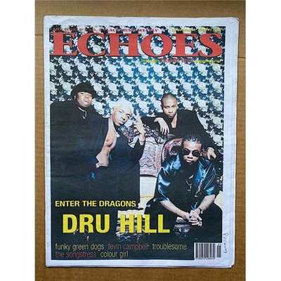 DRU HILL ECHOES MAGAZINE FEBRUARY 13 1999 - DRU HILL cover with more ...