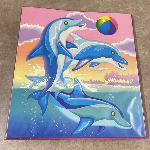 Vintage 90s Lisa Frank LF Dolphins Folder Binder Trapper Keeper | eBay