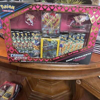 Crown Zenith Shiny Zamazenta Premium Figure Collection Box | eBay