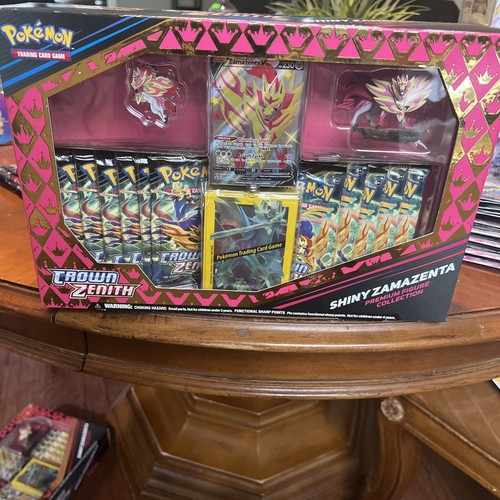 Crown Zenith Shiny Zamazenta Premium Figure Collection Box | eBay