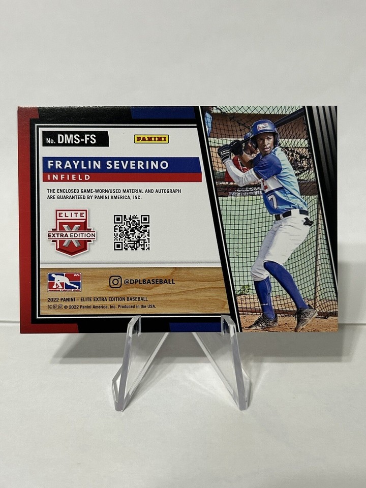 2022 Elite Extra Edition DPL Auto Relic Orange #DMS-FS Fraylin Severino ...
