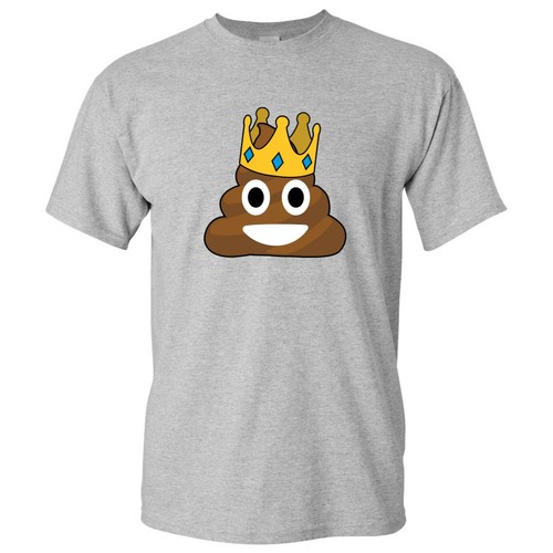 Poop Emoji Crown - Classic Funny King Novelty Humor T Shirt | eBay