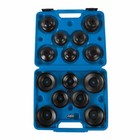 Oil Filter Tool Set - Wrench Removers Set 15 Piece Kit 65mm - 93mm With ...