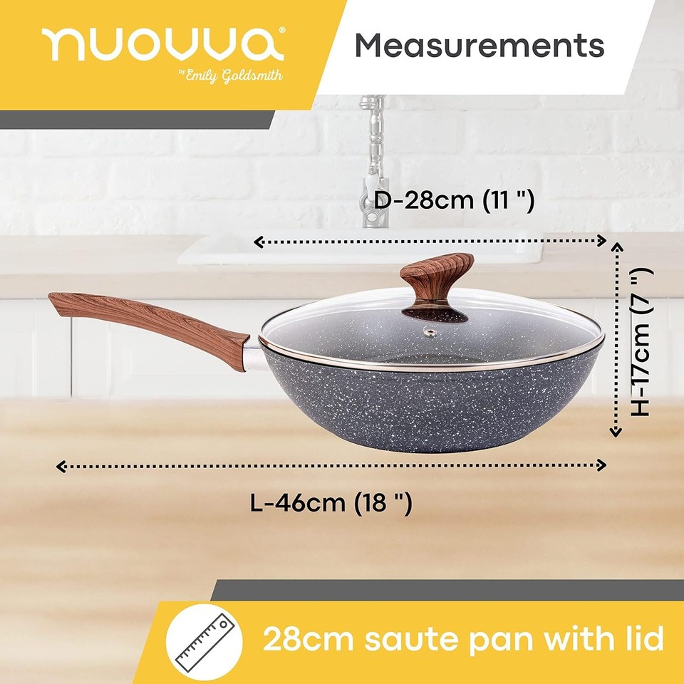 Marble Cookware Collection: Frying Pans, Woks, Sauté Pans, and ...