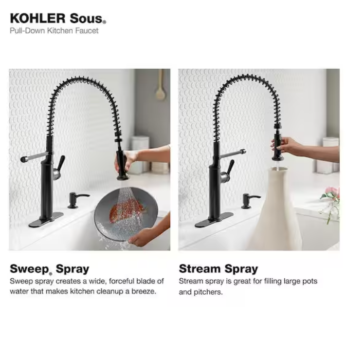 Kohler Sous Matte Black