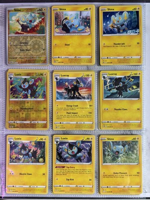 Pokemon Card Species Set Lot - 9x Unique Cards / Shinx Family | eBay