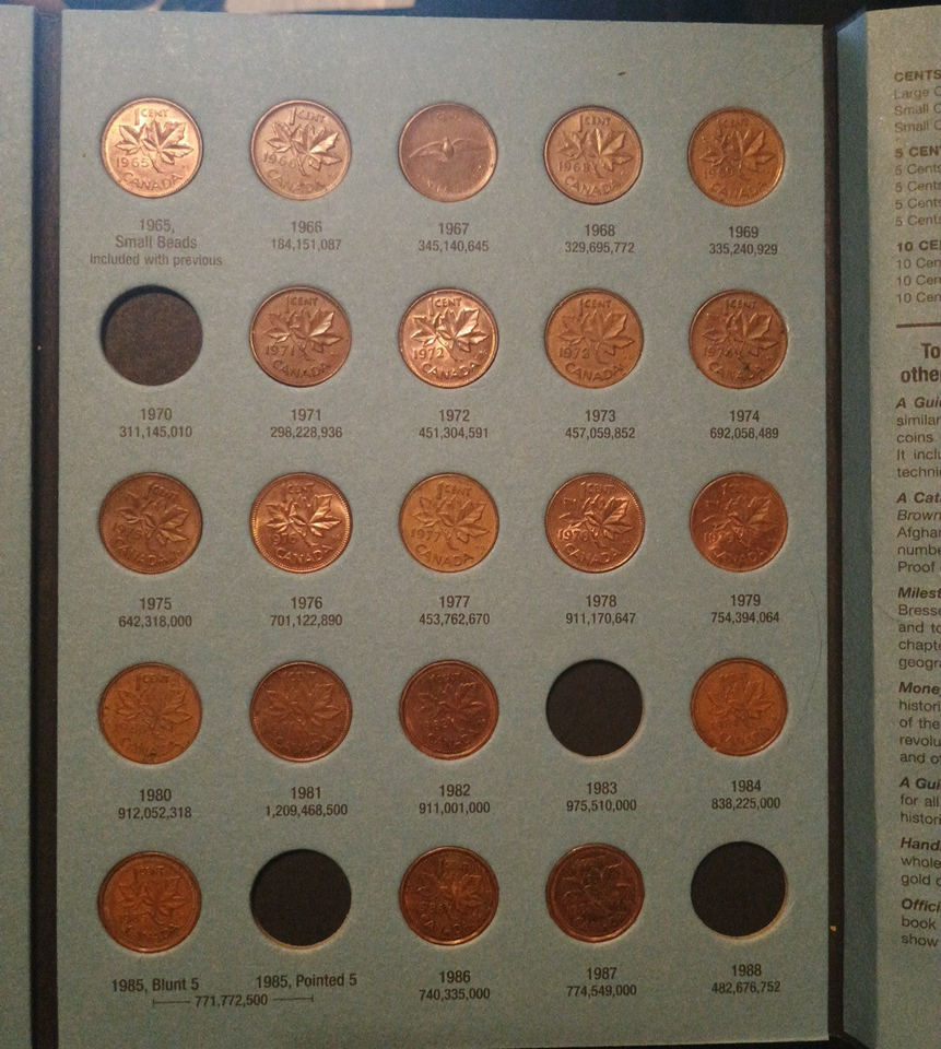 Canadian Small Cent Penny Lot 1920-2003 ~110 Coins Total 60 Duplicates ...