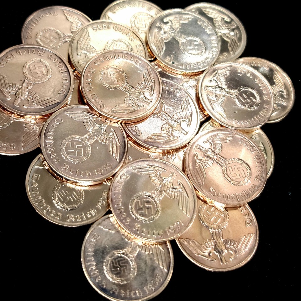 Nazi Germany *Beautiful* Genuine Third Reich WW2 2 Reichspfennig ...