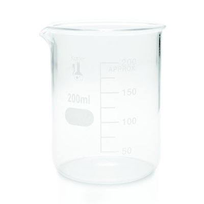 200ml Glass Beaker, Griffin Low Form, Graduated, Karter Sci 232Q2 (Pack ...