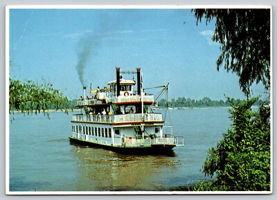 PADDLEWHEEL RIVERBOAT M. V. Samuel Clemens Baton Rouge LA UNP VTG ...