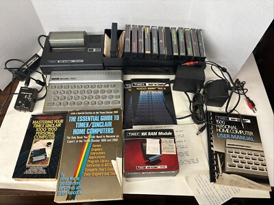 Timex Sinclair 1500 Computer , Sinclair 2040 Printer, Programs,and ...