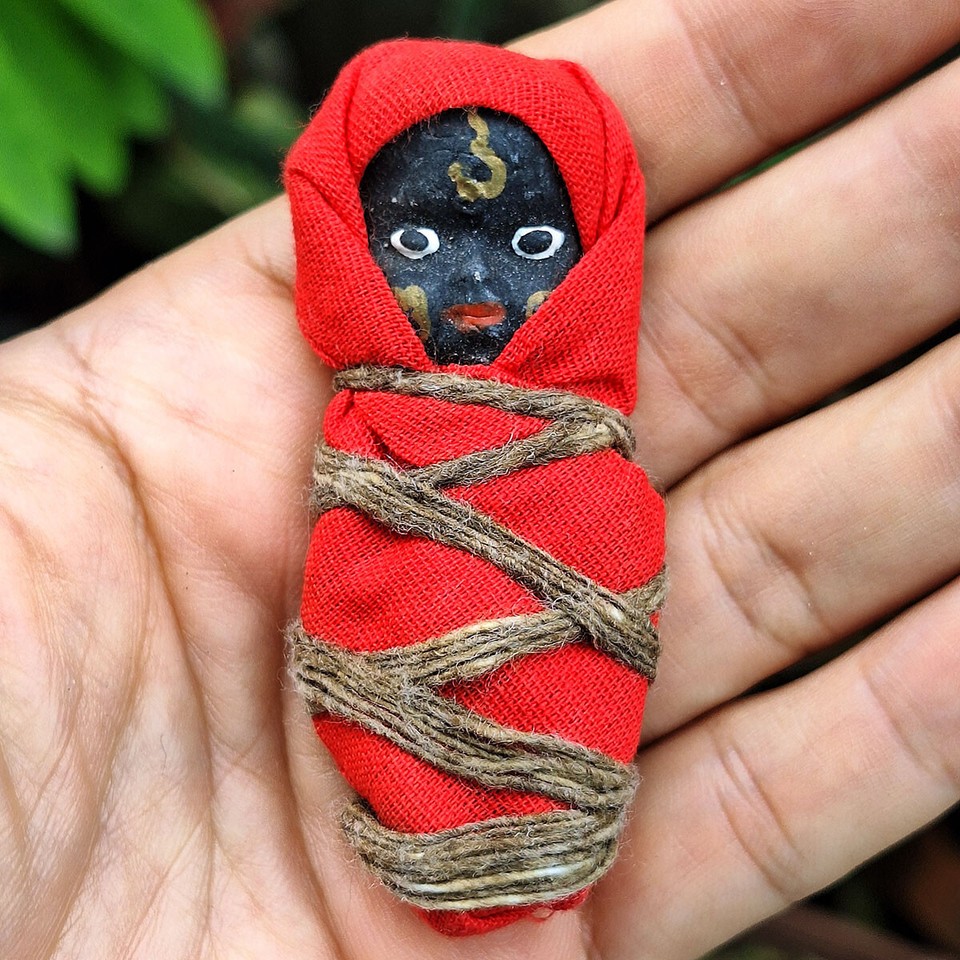 KUMAN THONG Baby Ghost in Shroud Thai Amulet Talisman Magic Voodoo ...