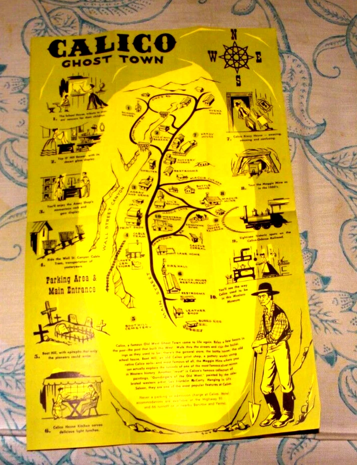Calico Ghost Town Map