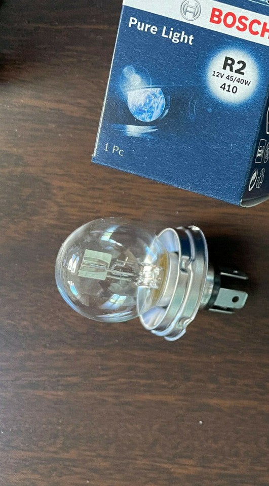 1x R2 45/40W 12V P45t BOSCH 1 987 302 023 Headlight bulb light GENUINE ...