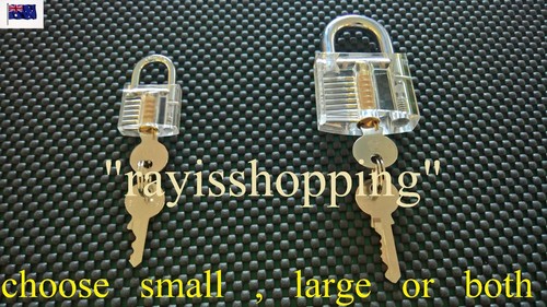 Clear Padlock, Lock Cut Away See Through 2 x Keys LARGE | eBay Australia
