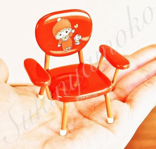 Showa Nostalgic Miniature (Re-Ment Size) - No.2 - Kid Red Chair キッズチェア ...