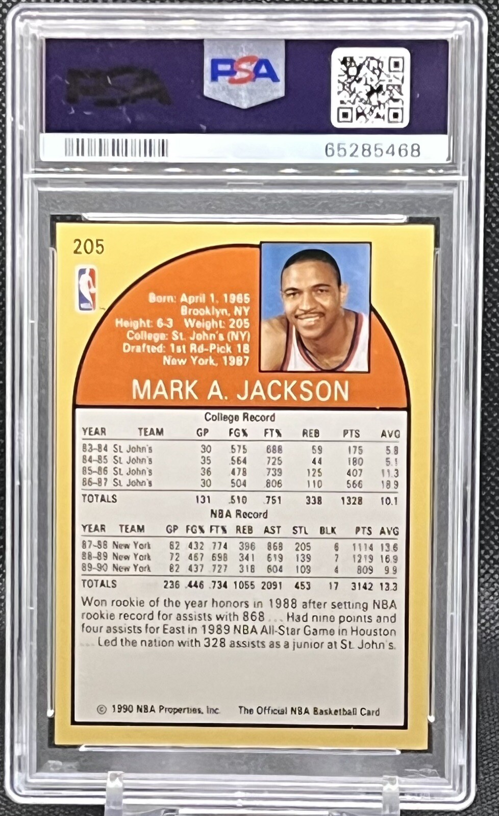 1990-91 NBA Hoops - #205 Mark Jackson for sale online | eBay