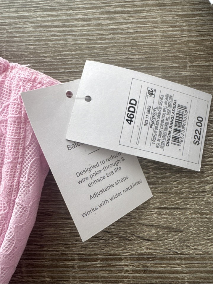 NWT Size 46dd Pink Lace Unlined Comfort Wire Bra | eBay