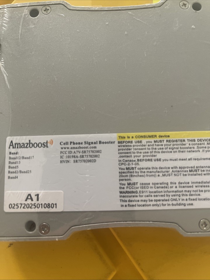 Amazboost A1 Cell Phone Signal Booster New | eBay