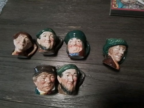 Vintage royal Doulton Toby Mugs, Small SHOT GLASS SIZE No Issues LOT ...