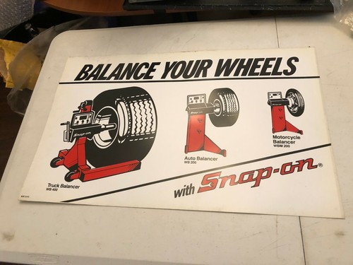 Rare 1980's Promo Snap On Tools Plastic Display Posters 24 x 15 balance ...