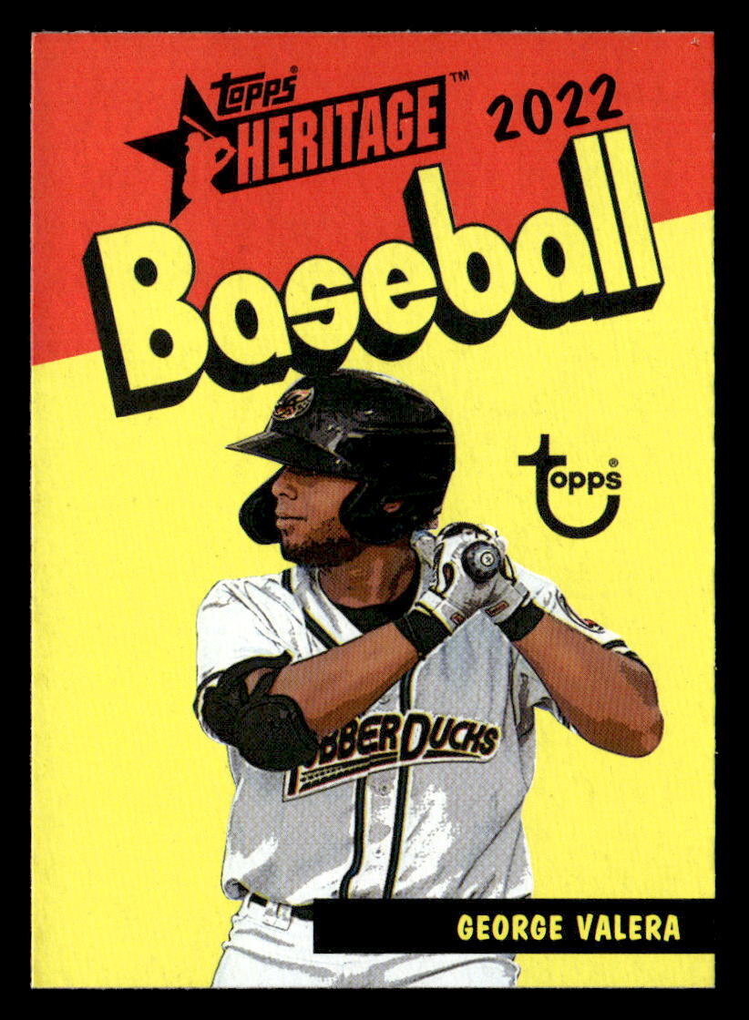 George Valera 2022 Topps Heritage Minor League Card #73PC-4 Akron ...
