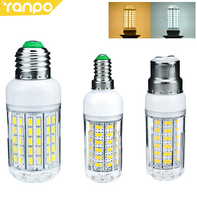 6W - 25W B22 E27 E14 LED Corn Light Bulb 220V 12V 24V 5730 SMD White ...