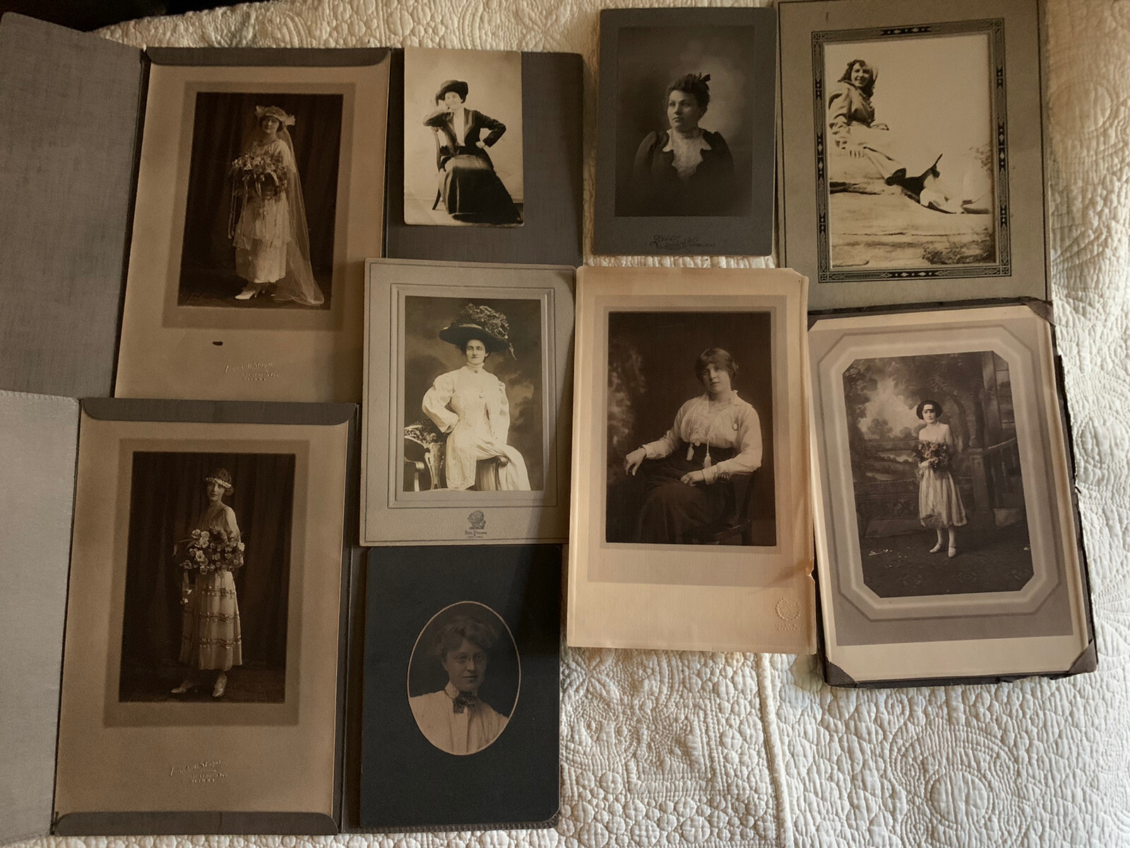 Lot Of 9 Early 20th Century Photographs Portraits Brides Women | eBay