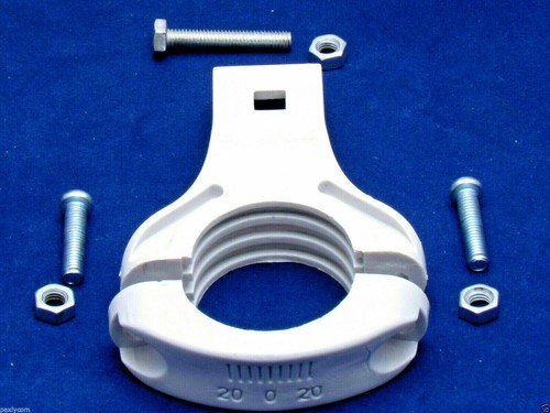 LOT OF 2 UNIVERSAL SINGLE 40MM LNB BRACKET HOLDER MOUNT SATELLITE DISH ...