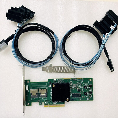 LSI 9240-8i FW 6Gbps HBA 9211-8i P20 IT ZFS FreeNAS 2X Mini SAS 8482 ...