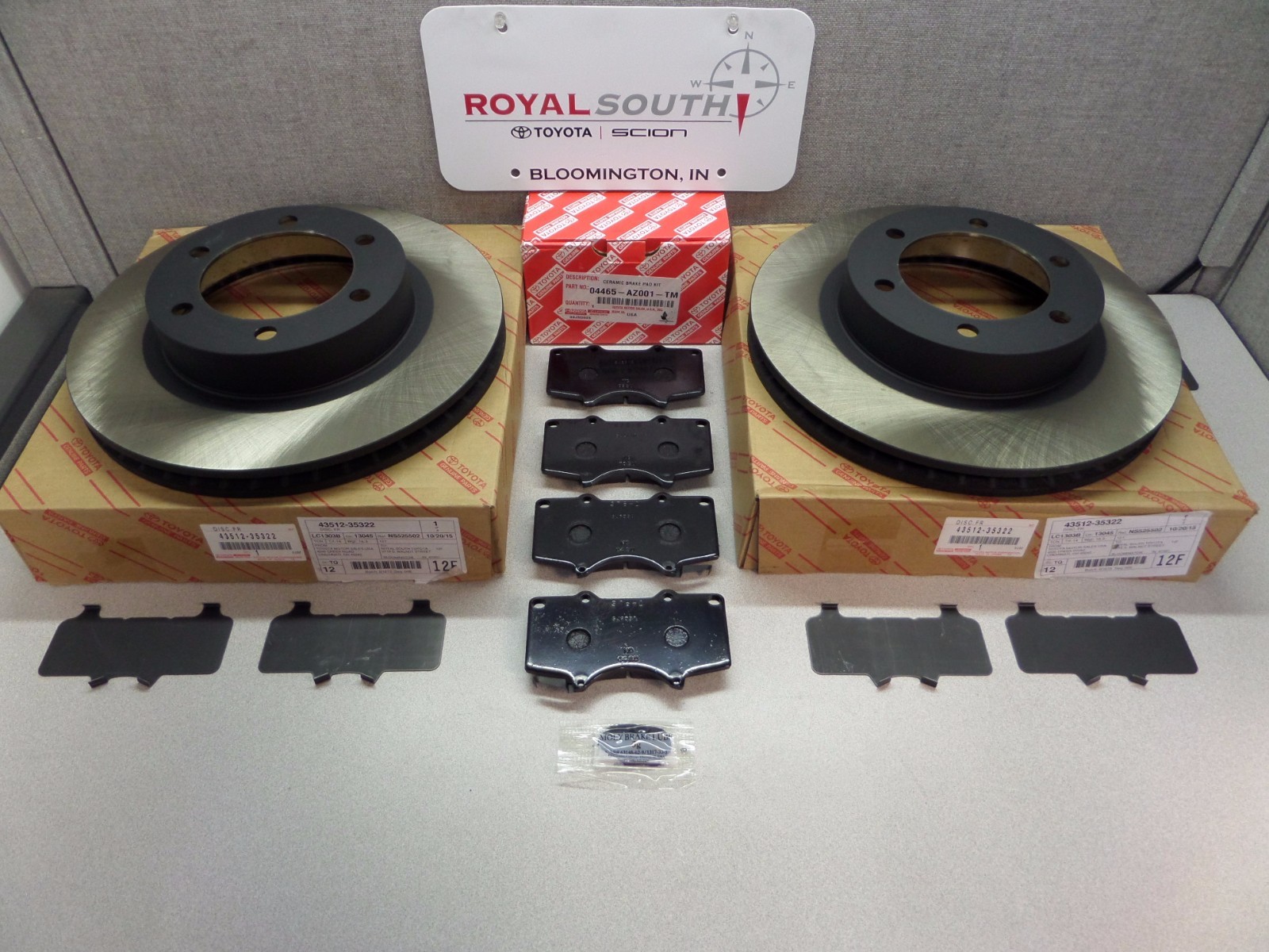 Toyota 4Runner Front Brake Pads & Rotors Set Genuine OEM OE | eBay