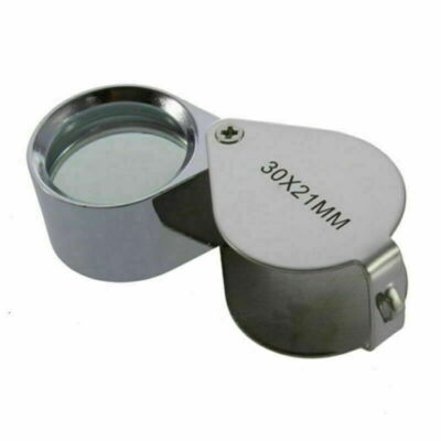 Jewellers Loupe Glass Jewellery Antiques Magnifier Hallmark Eye Lens 30 ...