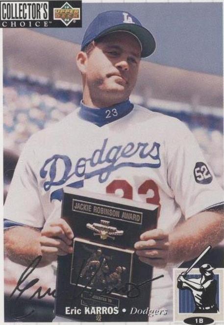 1994 Upper Deck Collector's Choice - Eric Karros #158 Silver Foil ...