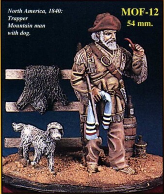 Emi 54mm metal kit figure "North America 1840, Trapper Mountain man ...