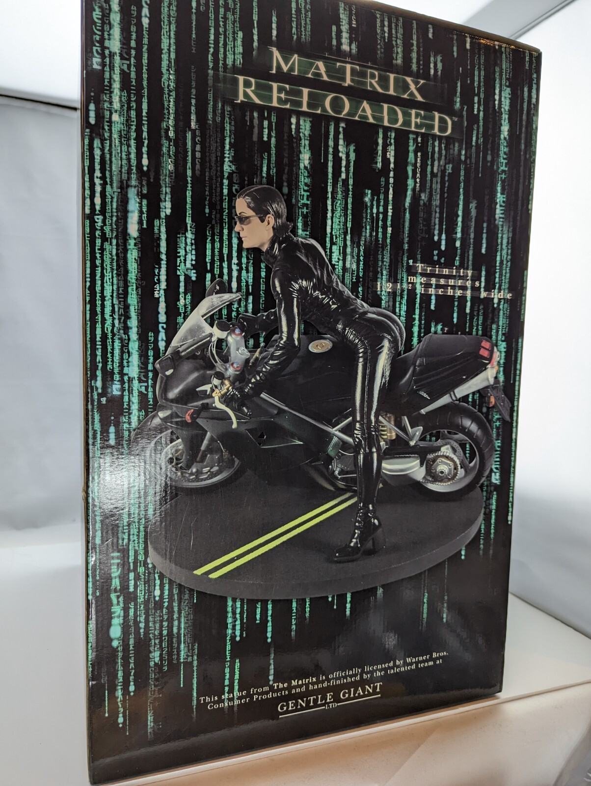 MATRIX RELOADED Trinity on Ducati Motorcycle statue GENTLE GIANT rare ...