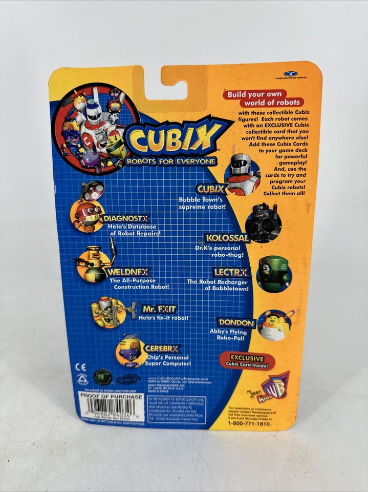RARE Vintage 2001 Cubix Robots for Everyone Action Figure 5" NEW IN ...
