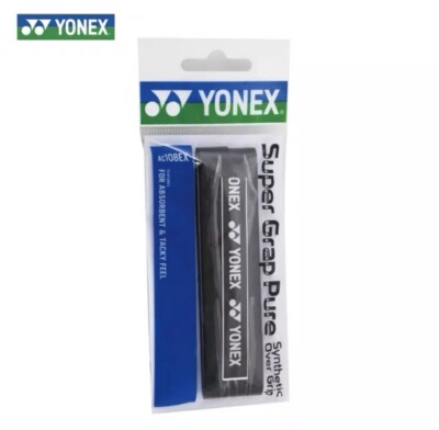 Yonex Badminton Racket Grip Super Grap Pure AC108EX - BLACK Free ...