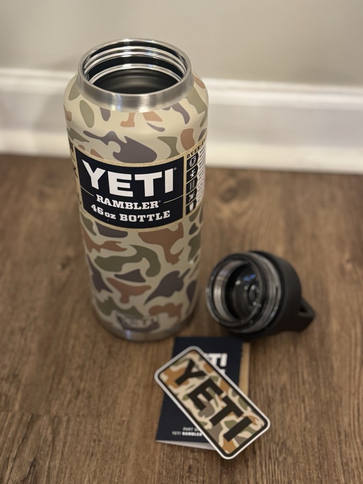 NEW Camo YETI 46oz RARE Wetlands Camo Limited Release With Chug Cap ...