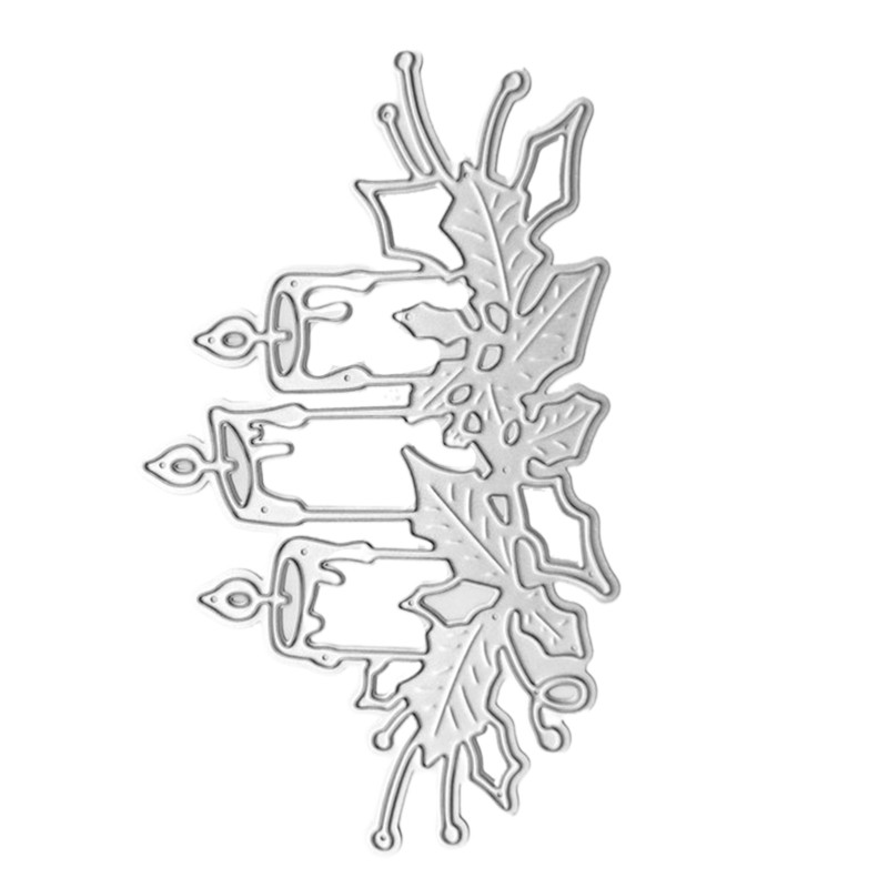 Hollow-out Candles Cutting Dies Metal Embossing Die Cuts Art Stencils ...