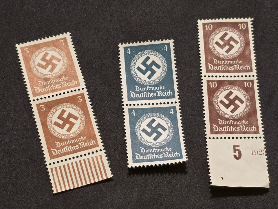 WW2 Nazi German NSDAP Third Reich Stamp Lot Swastika Flag Banner ...