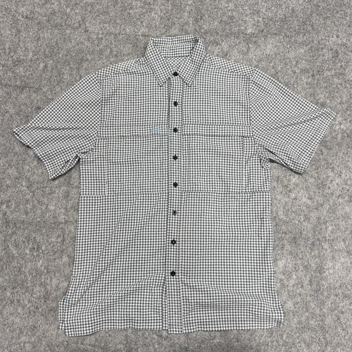 Game Guard Shirt Mens Medium Gray Plaid Vented Hunting Fishing Outdoor ...