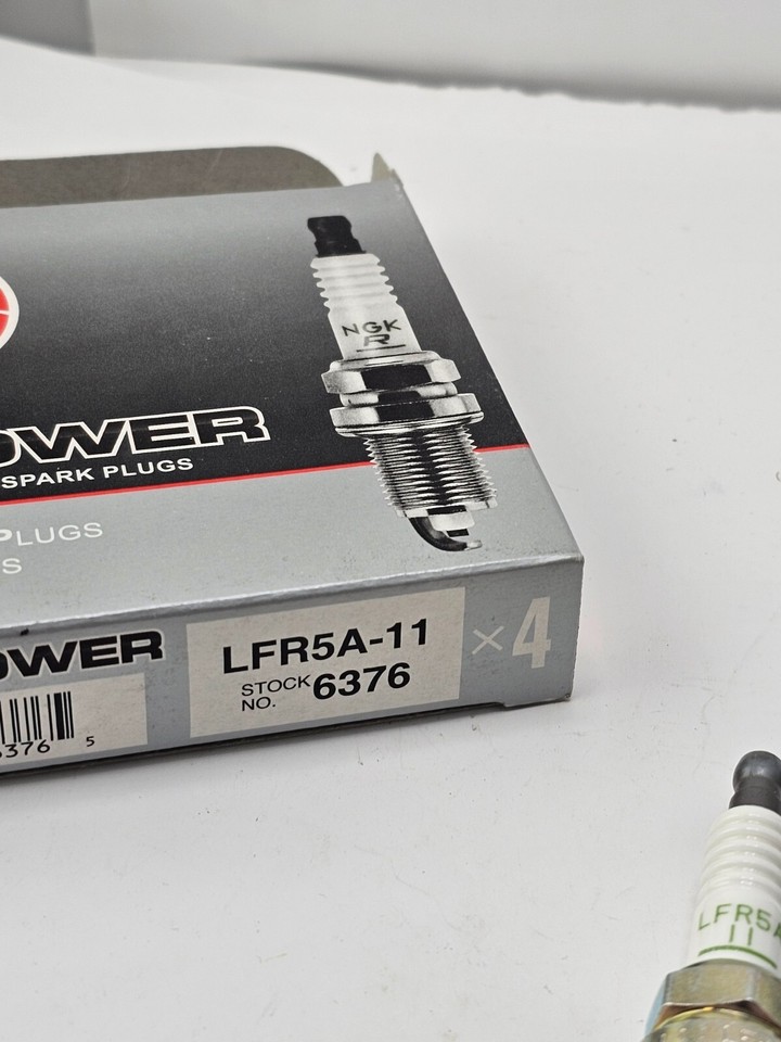 (QTY 4) NGK V-Power Spark Plug LFR5A-11 6376 For Nissan Toyota Scion L4 ...