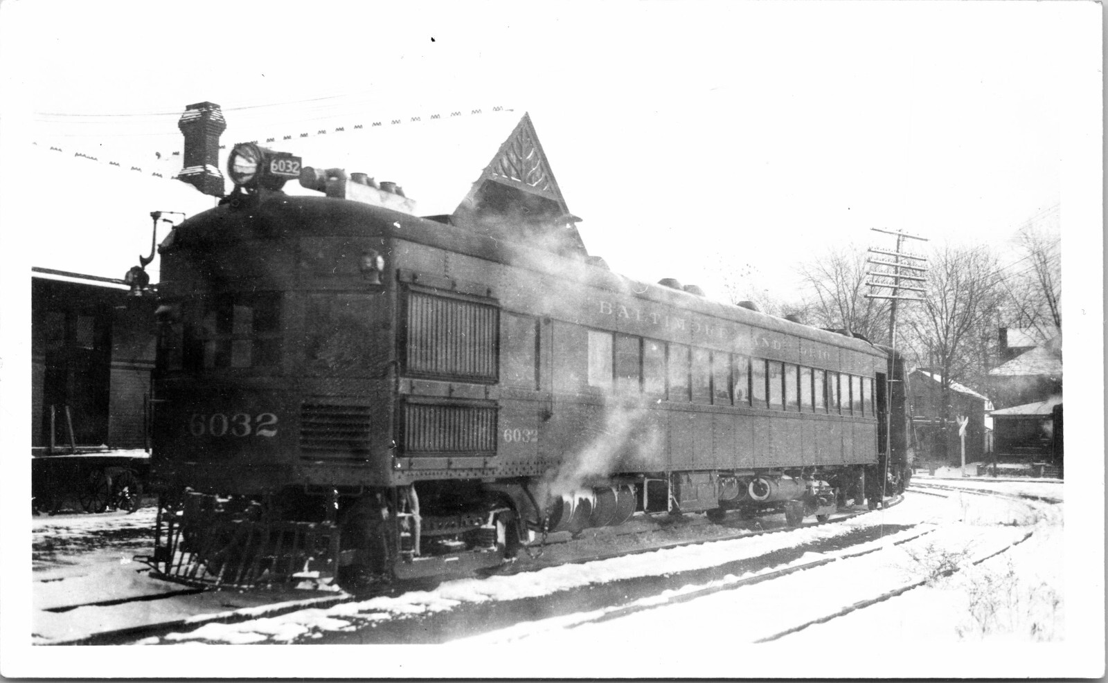 Baltimore & Ohio Vintage Doodlebug Rail Car Railroad 2.75" X 4.5" | eBay