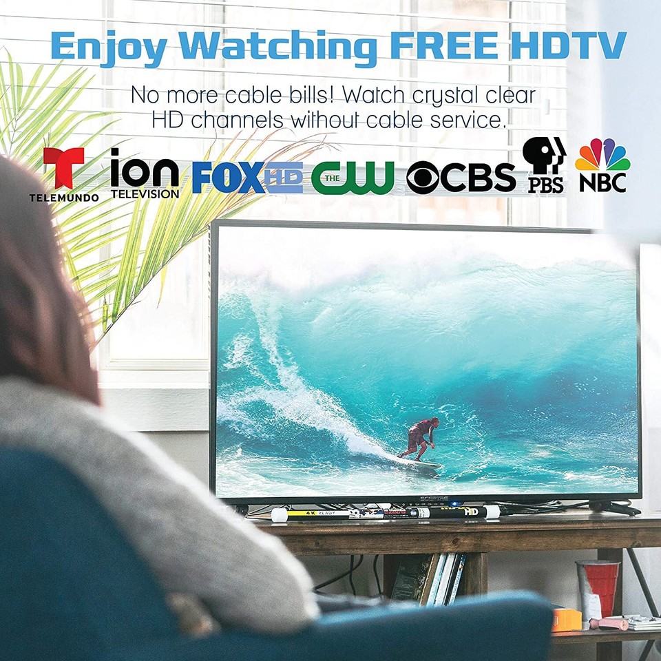Magic Stick TV MAX HD 4K Ready Antenna HDTV Digital Channels Plus Free ...
