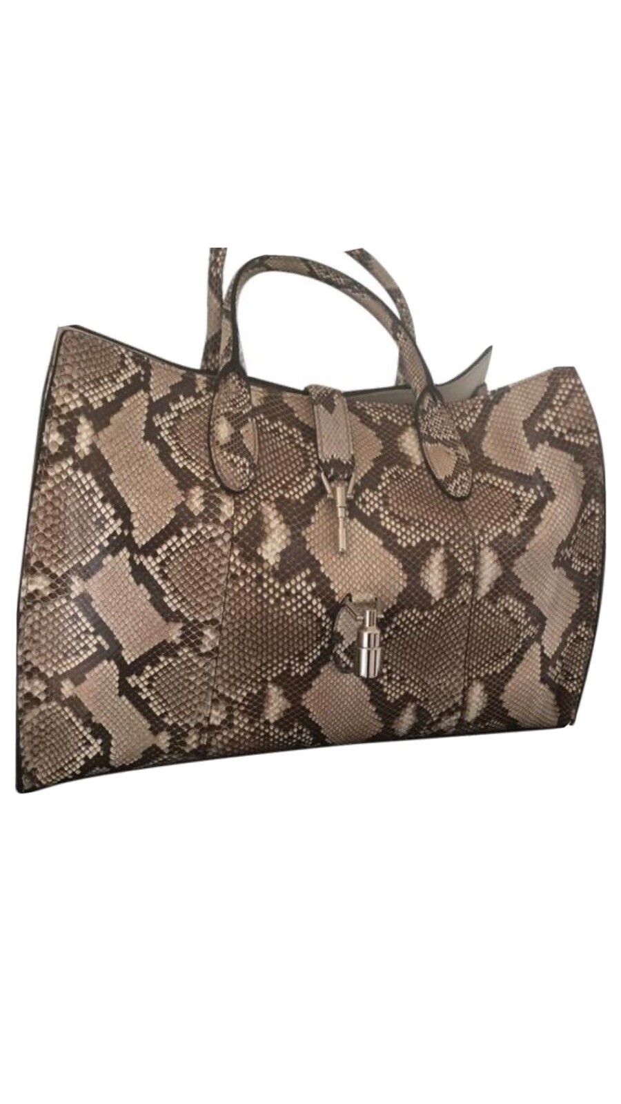 Authentic Gucci Jackie Tote Python Skin Leather Large… - Gem