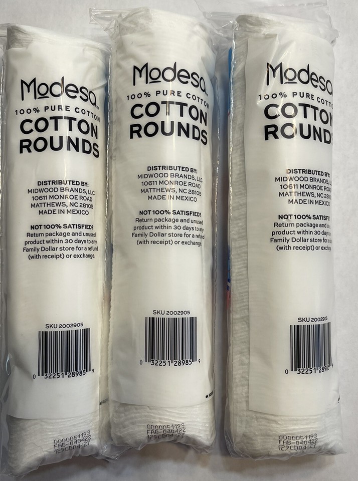 Modesa Cotton Rounds 3-120ct packs | eBay