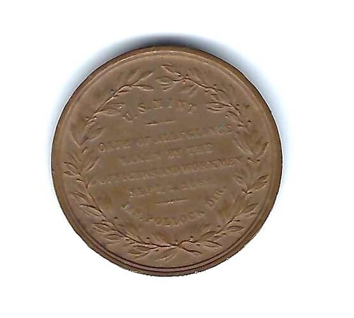 1861 GEORGE WASHINGTON U.S. MINT OATH OF ALLEGIANCE BRONZE MEDAL COIN ...
