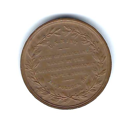 1861 GEORGE WASHINGTON U.S. MINT OATH OF ALLEGIANCE BRONZE MEDAL COIN ...