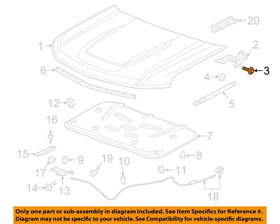 GM OEM 06-24 Acadia Rear Door Lock Hardware-Upper Hinge Bolt 11561763 ...